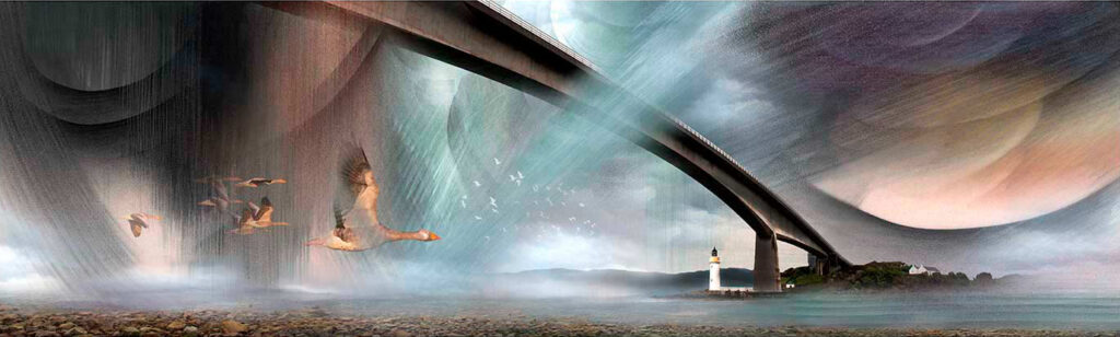 Skye Bridge with Geese - First4Frames Gallery