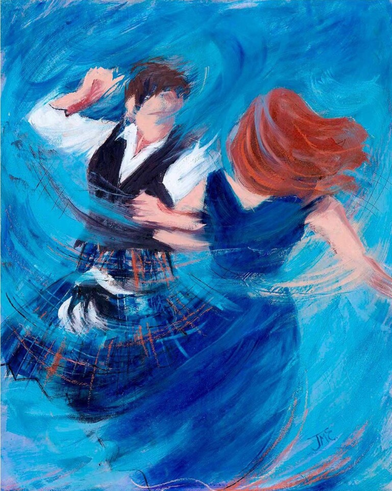 Scottish Ceilidh Band Wall Art | Fiddles & Footwork